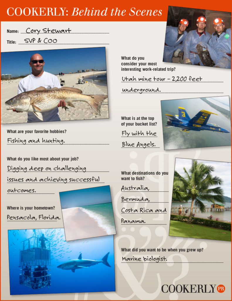 Cookerly: Behind the Scenes – Cory Stewart, SVP & COO - Cookerly PR ...