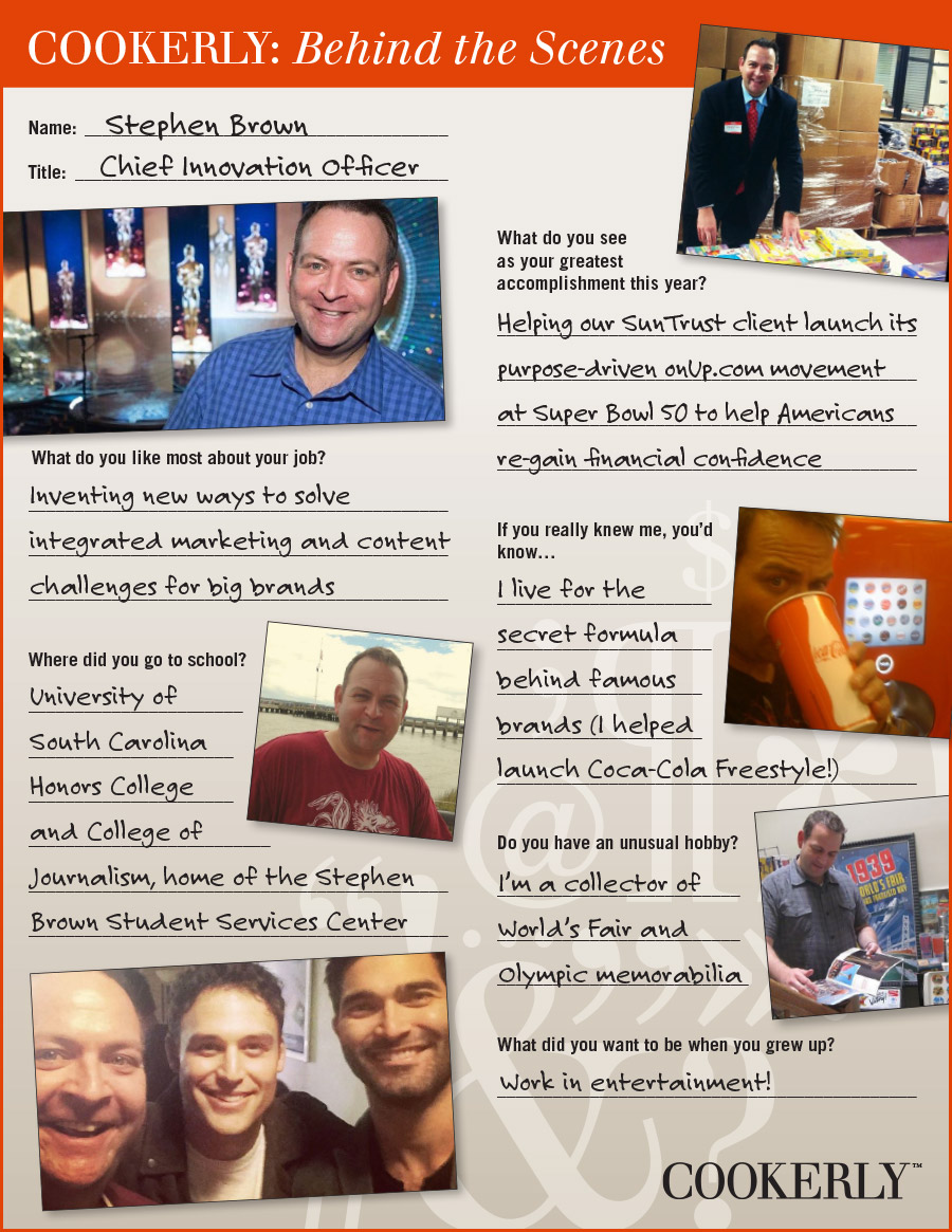 Cookerly: Behind the Scenes – Stephen Brown, Chief Innovation Officer ...
